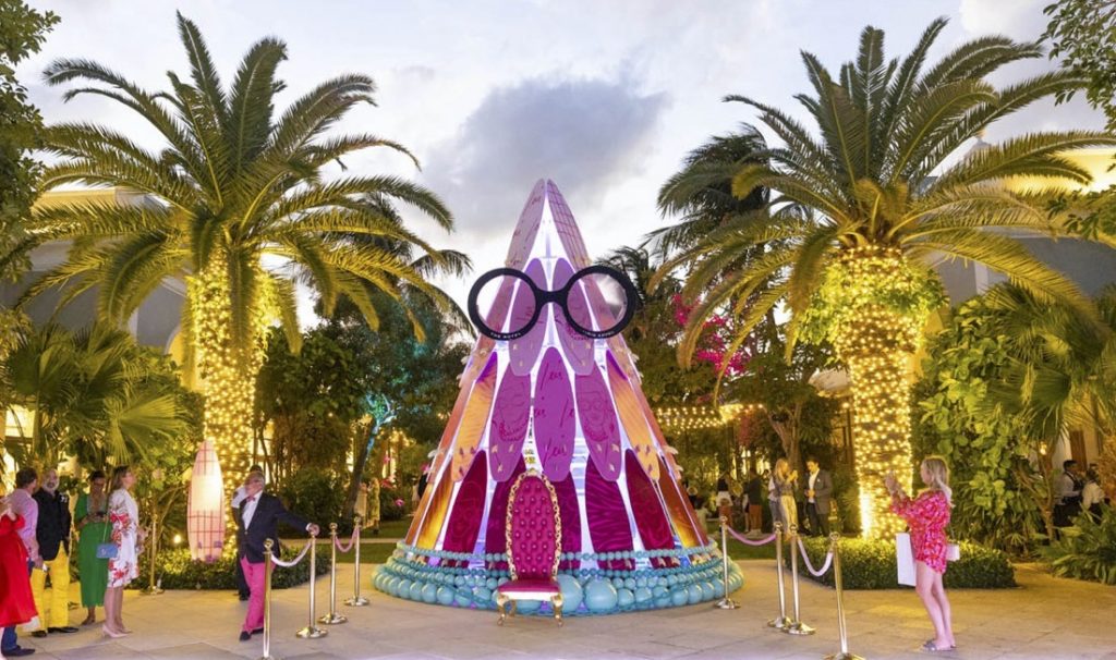 Iris Apfel An Iconic Holiday Tree at The Royal Poinciana Plaza By