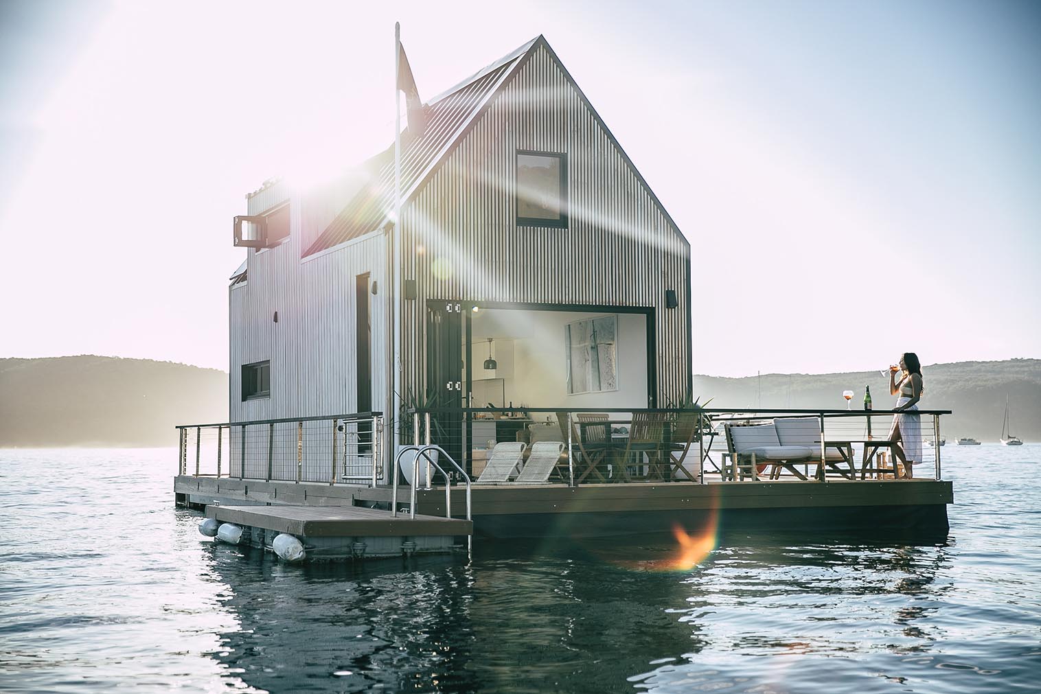 Celebrate Your Birthday in a Stunning Floating Cabin
